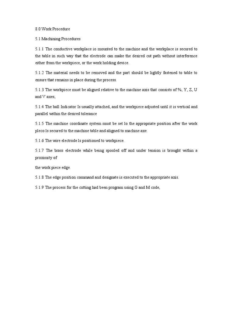 Report CNC Edm | PDF | Numerical Control | Machining
