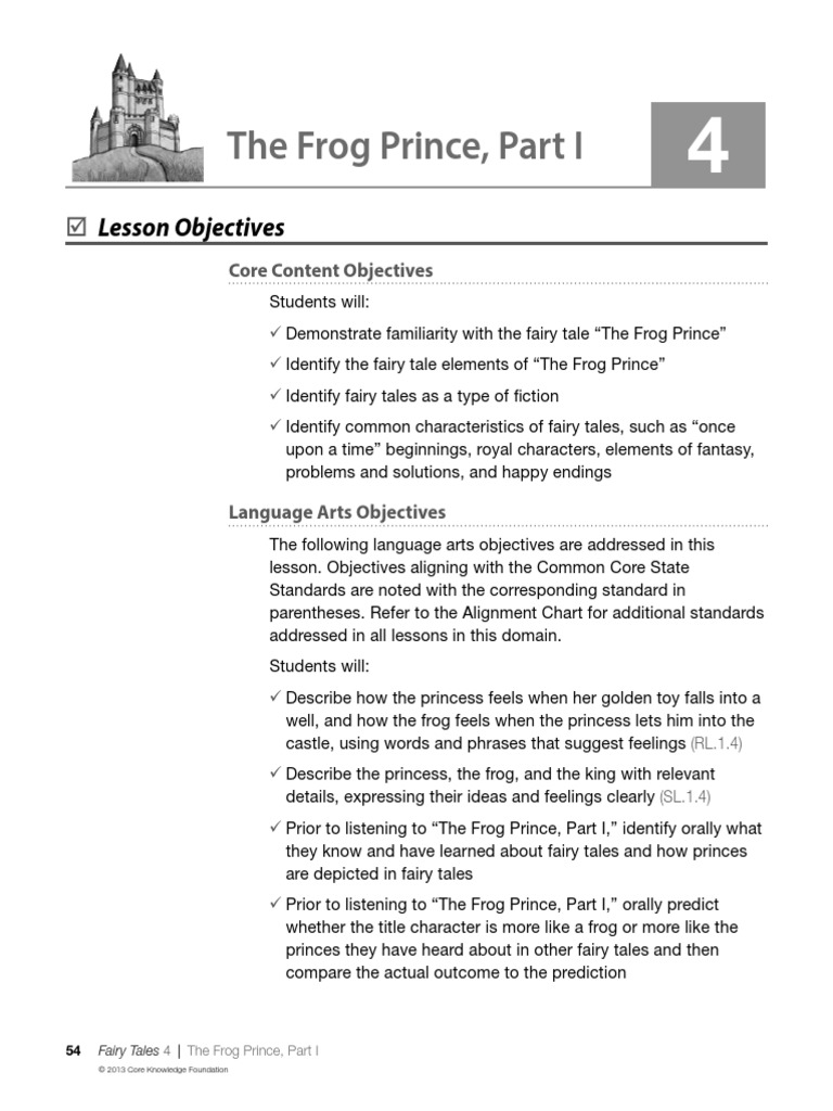 ELA 1 Listening and Learning Unit 9 Anthology Lesson 4 | PDF | Fairy ...