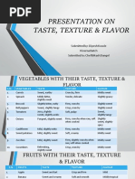 Food Tasting Sheet | PDF