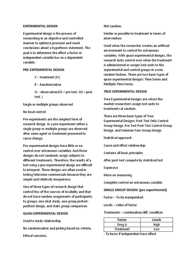 Researchrev Designs | PDF | Design Of Experiments | Experiment