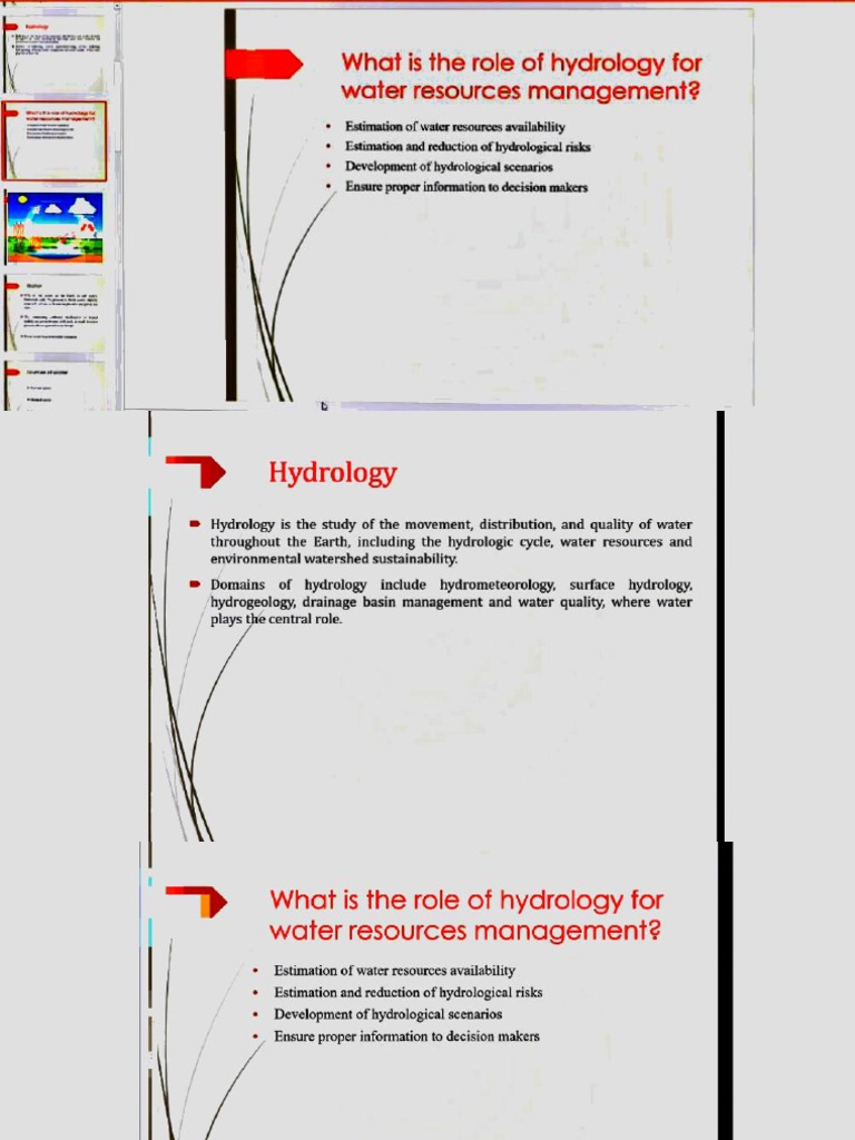 Civil Water Resource Management PPT (Lecture 2) | PDF | Groundwater ...