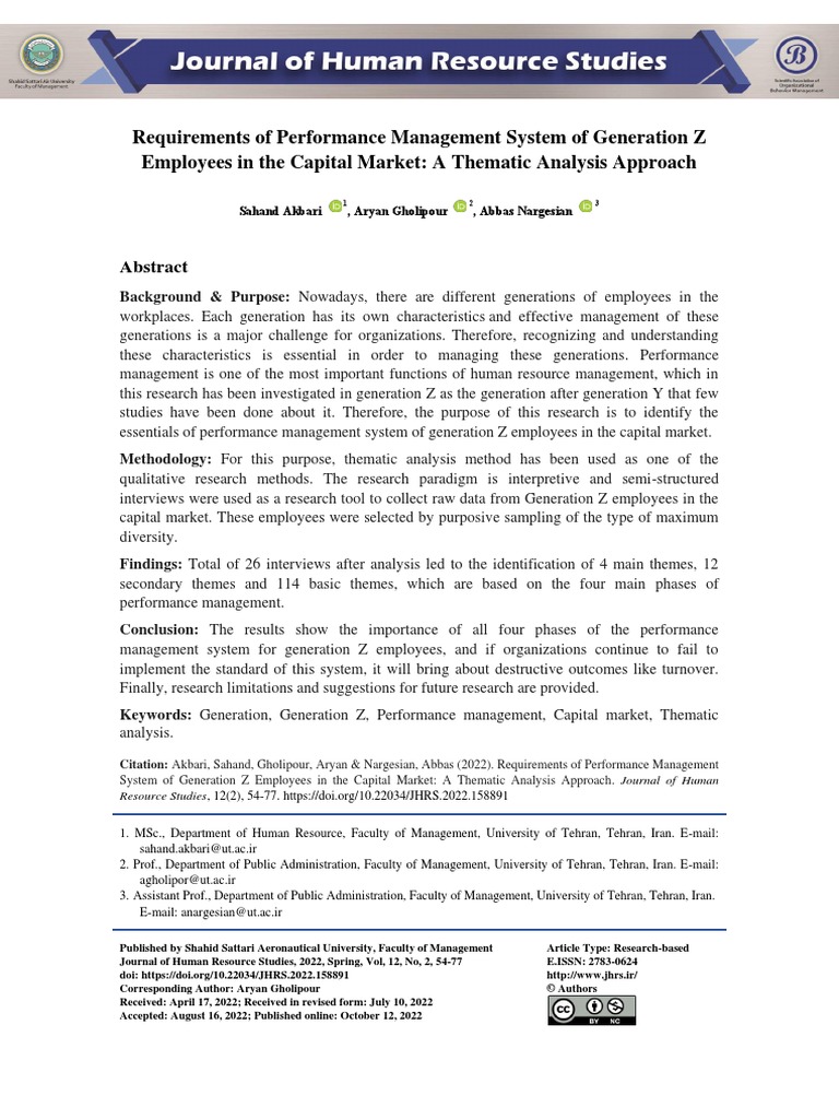 JHRS - Volume 12 - Issue 2 - Pages 54-77 | PDF | Qualitative Research ...