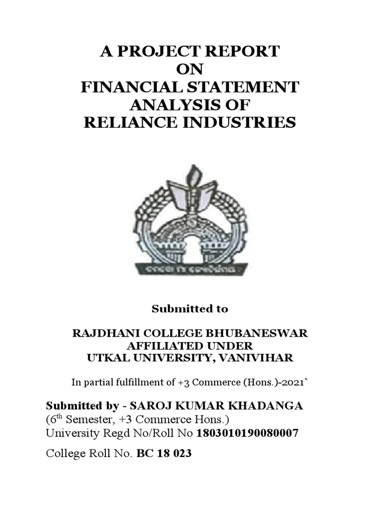 6th Sem Project Final | Download Free PDF | Income Statement | Business ...