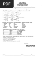 Summative Test Grade 3 | PDF