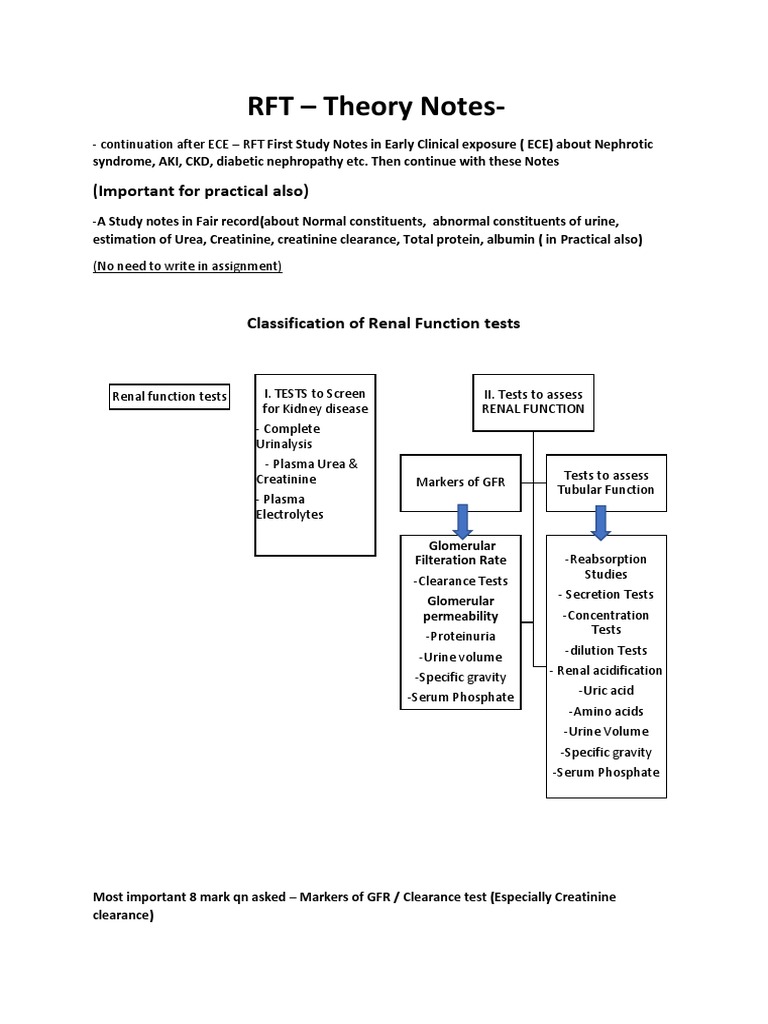 RFT - Theory Notes-: (Important For Practical Also) | Download Free PDF ...