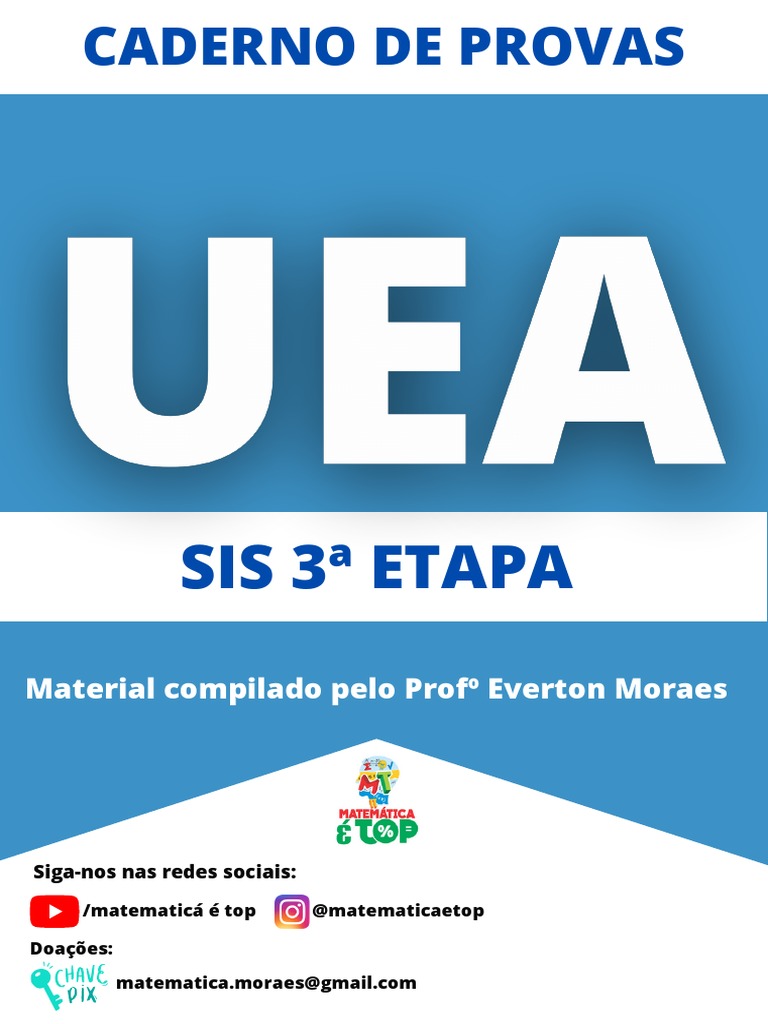 Compilado de Provas Anteriores Do Sis Uea - 3 Etapa by Everton Moraes | PDF