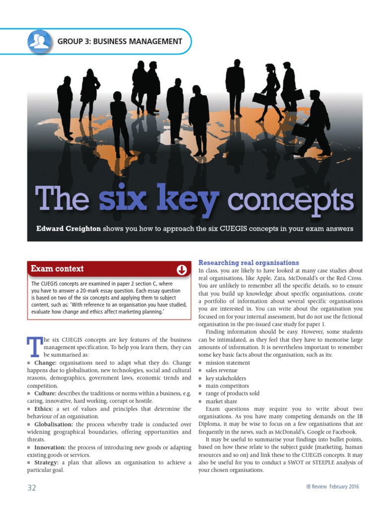 BM The 6 Key Concepts (Edward Creighton) | PDF | Swot Analysis | Strategic Management