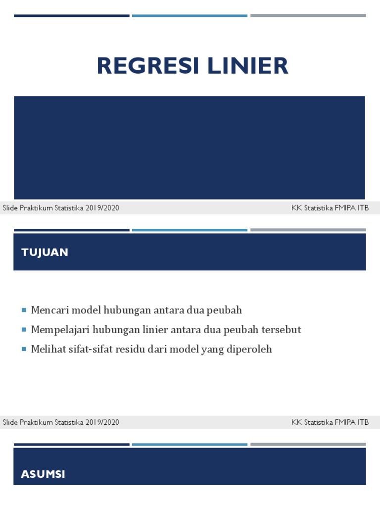 Regresi Linier | PDF