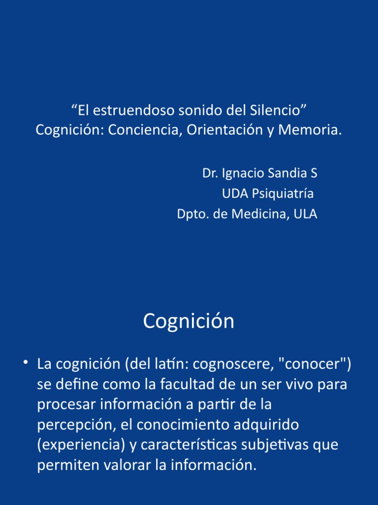 El Estruendoso Sonido Del Silencio Pdf Memoria Atención