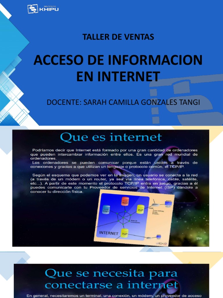 Ppt-Acceso de Informacion en Internet | PDF