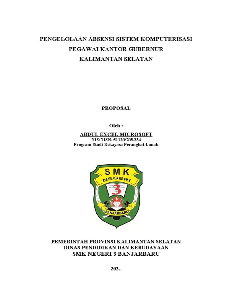 Contoh Proposal (Rpl-Penelitian) | PDF