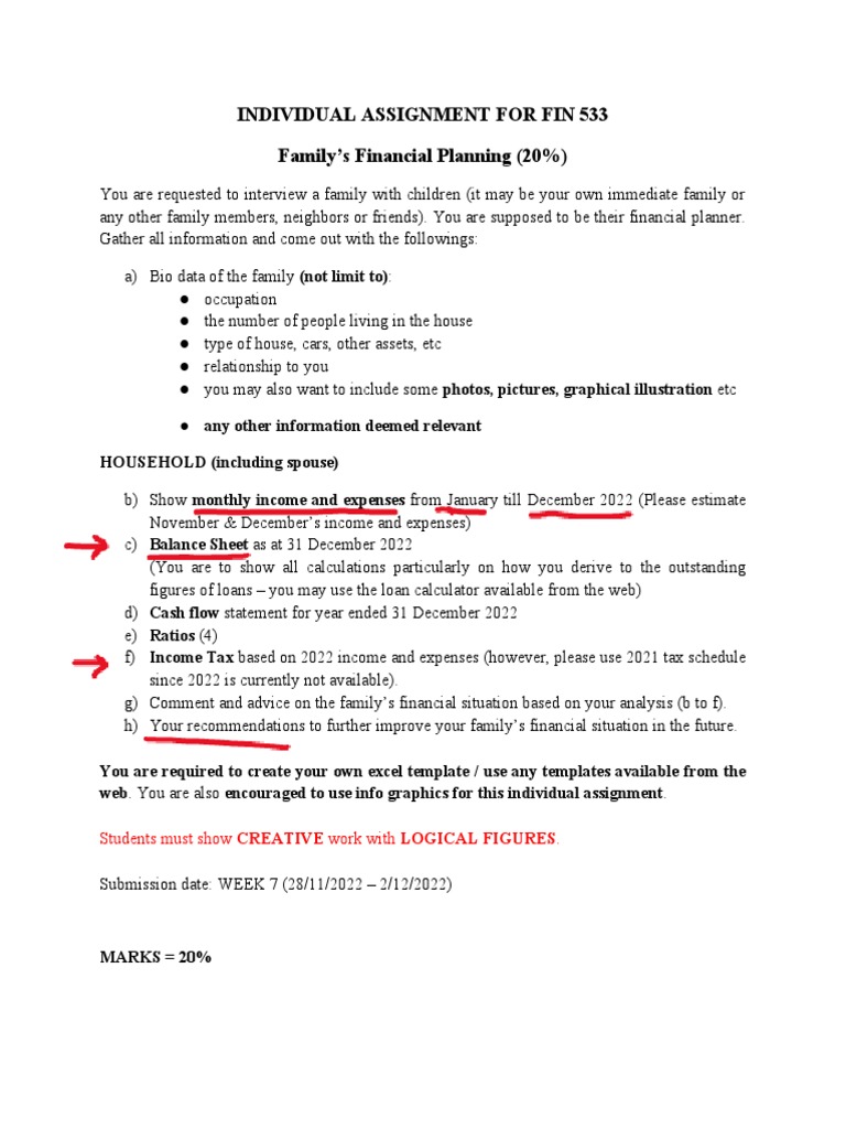 Fin533 Individual Assignment Oct 2022 To Feb 2023 | PDF