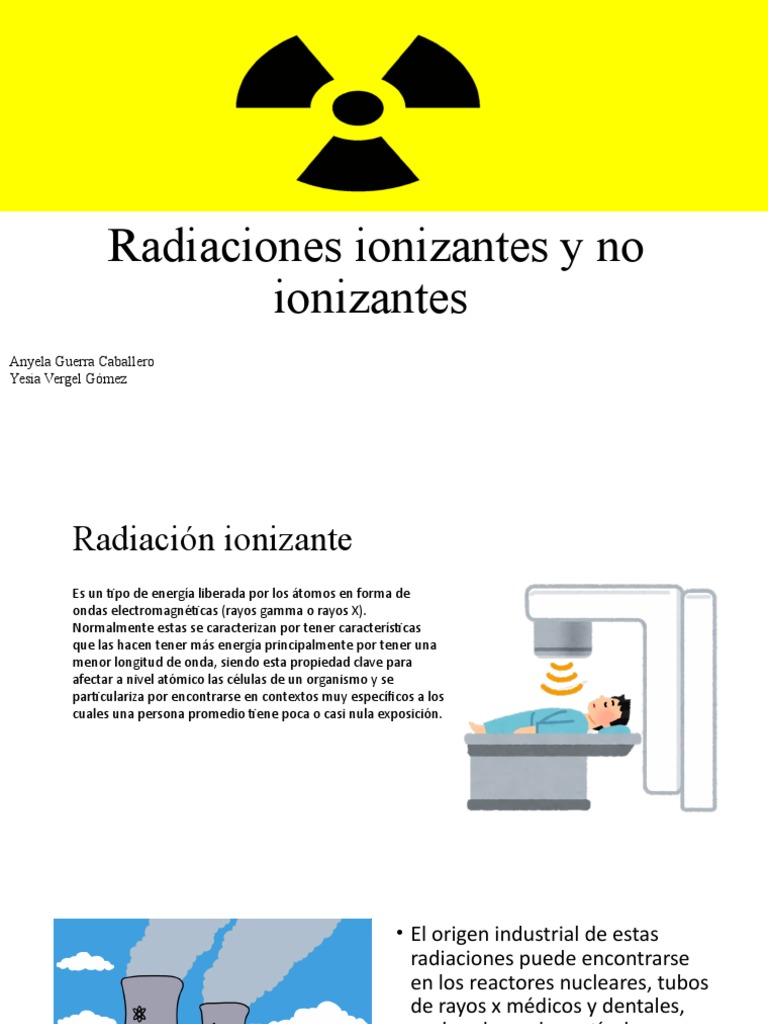 Radiaciones Ionizantes y No Ionizantes | PDF | Radiación ionizante ...