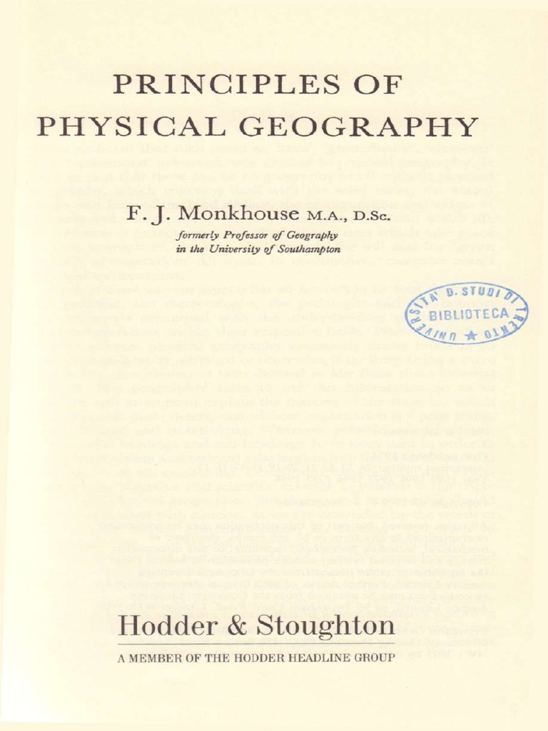 Principles of Physical Geography | PDF | Oceans | Precipitation