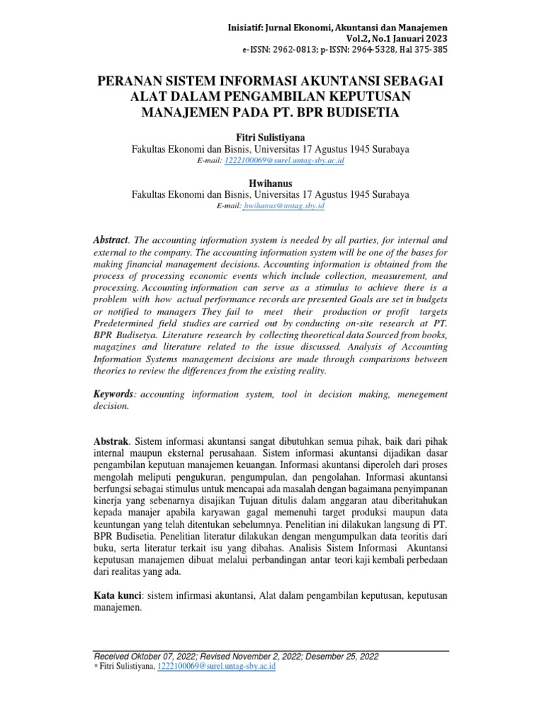 Inisiatif Vol 2 No 1 Januari 2023 Hal 375-385 | PDF