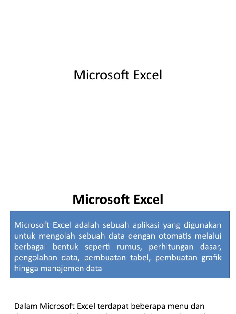 Materi Excel Kelas 5 | PDF