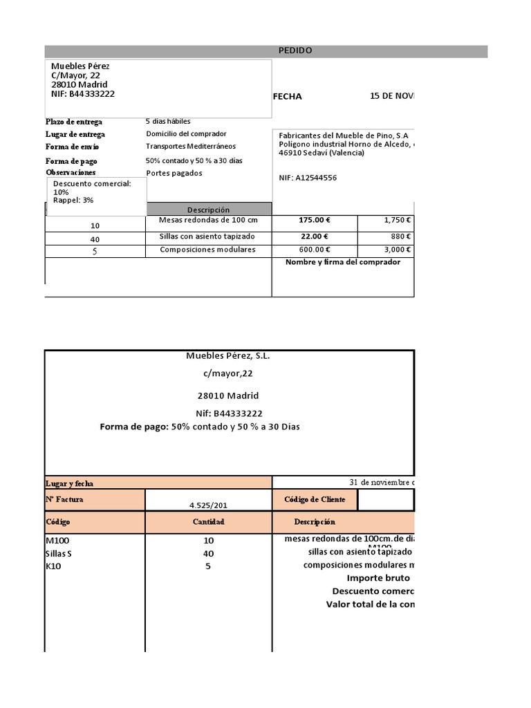 Actividad 3 y 4 | PDF | Factura | Contabilidad