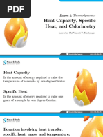 Calorimetry Lab: Specific Heat of Metals | PDF | Heat | Temperature