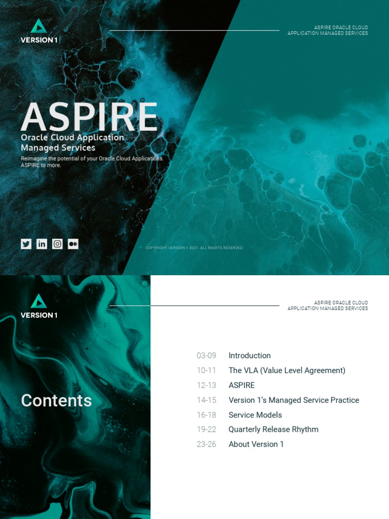 ASPIRE Oracle Cloud Application Managed Services | PDF | Cloud Computing | Oracle Corporation