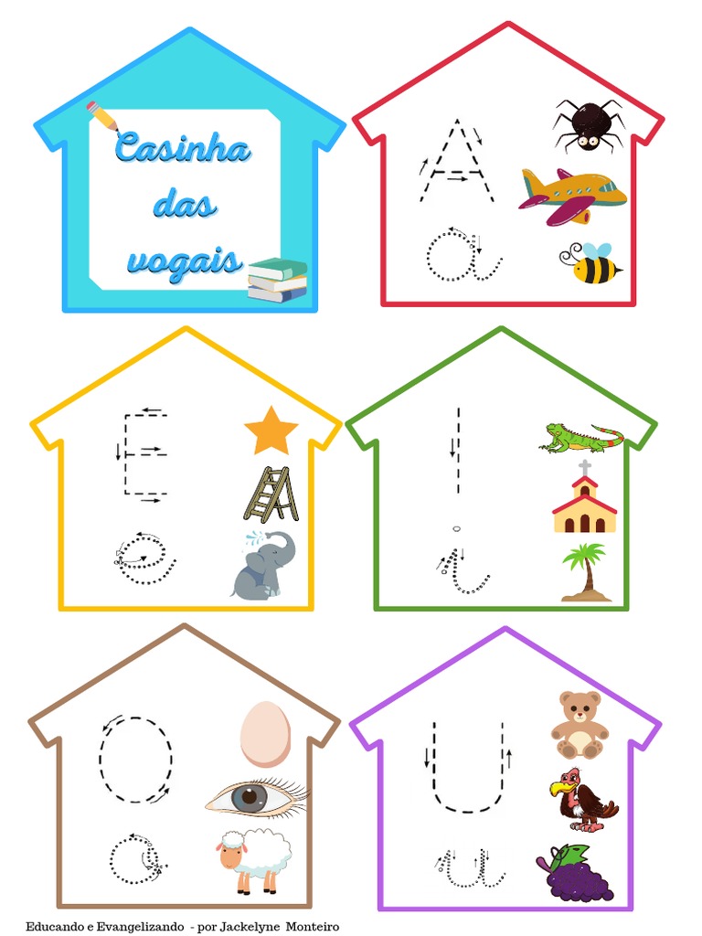 Casinha das vogais | PDF