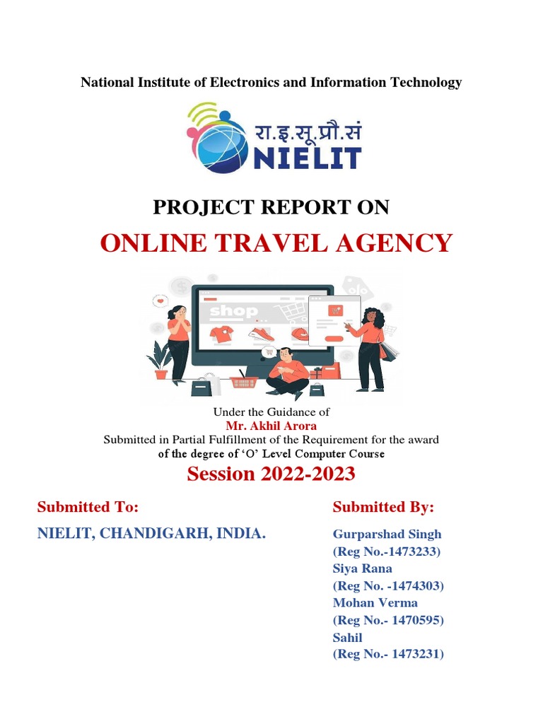 Online Travel Agency: Project Report On | PDF | Html | World Wide Web