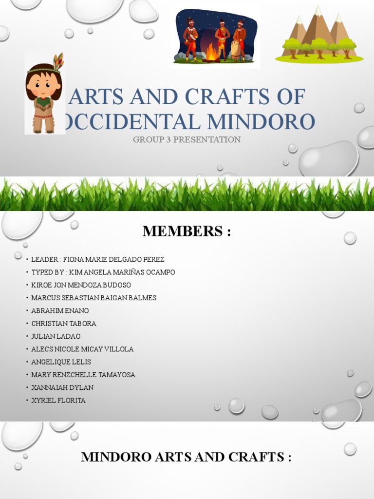 Arts and Crafts of Occidental Mindoro | PDF | Basket Weaving | Weaving