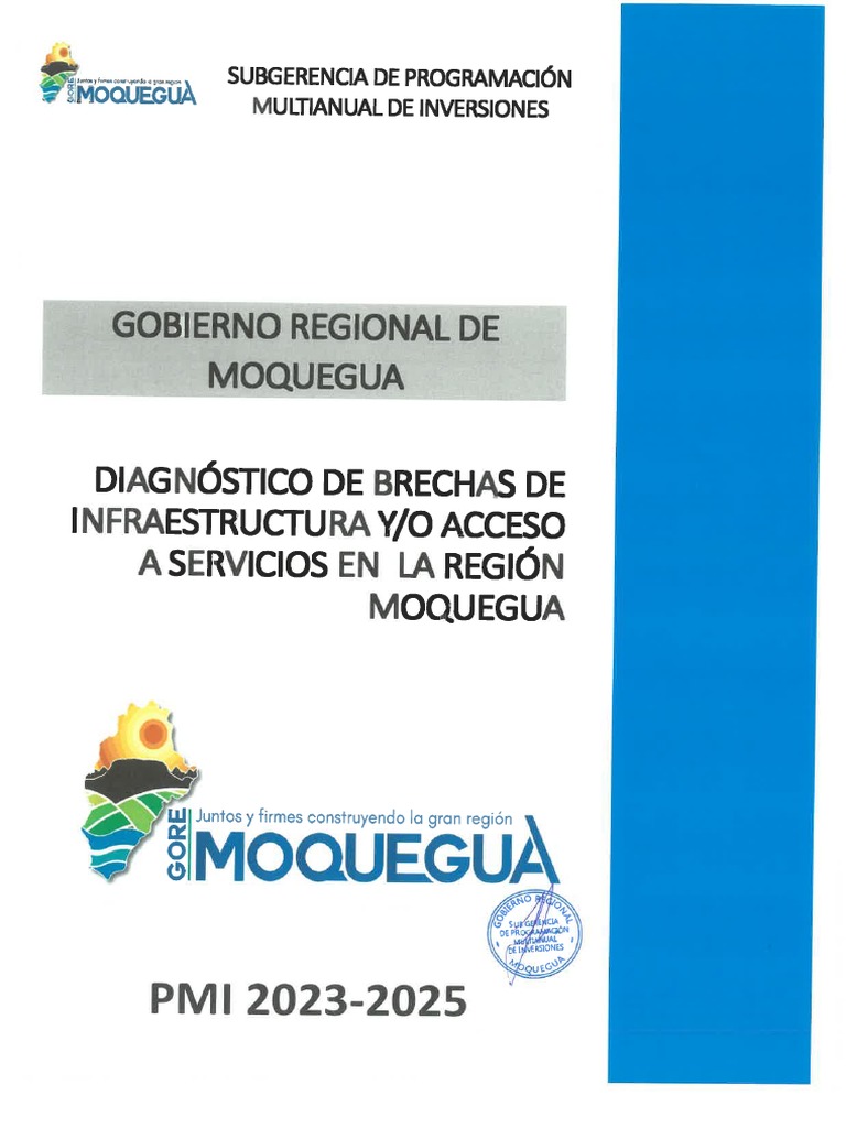 Brechas Moquegua Pmi 2023 2025 | PDF