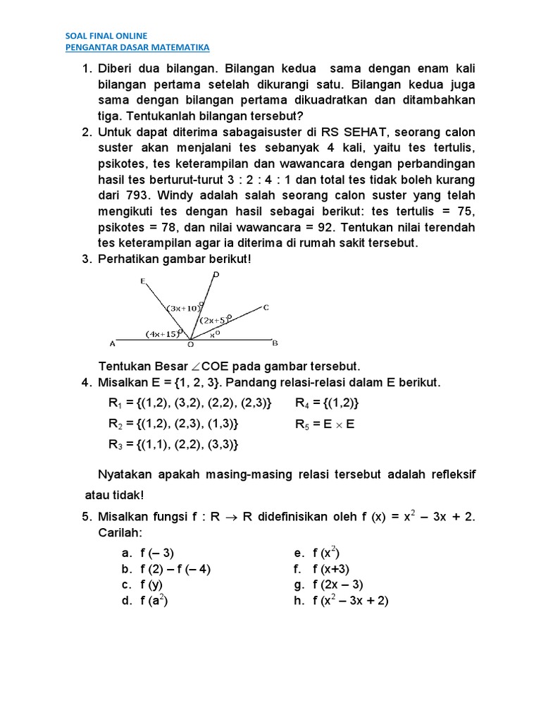 Soal Final PDM | PDF
