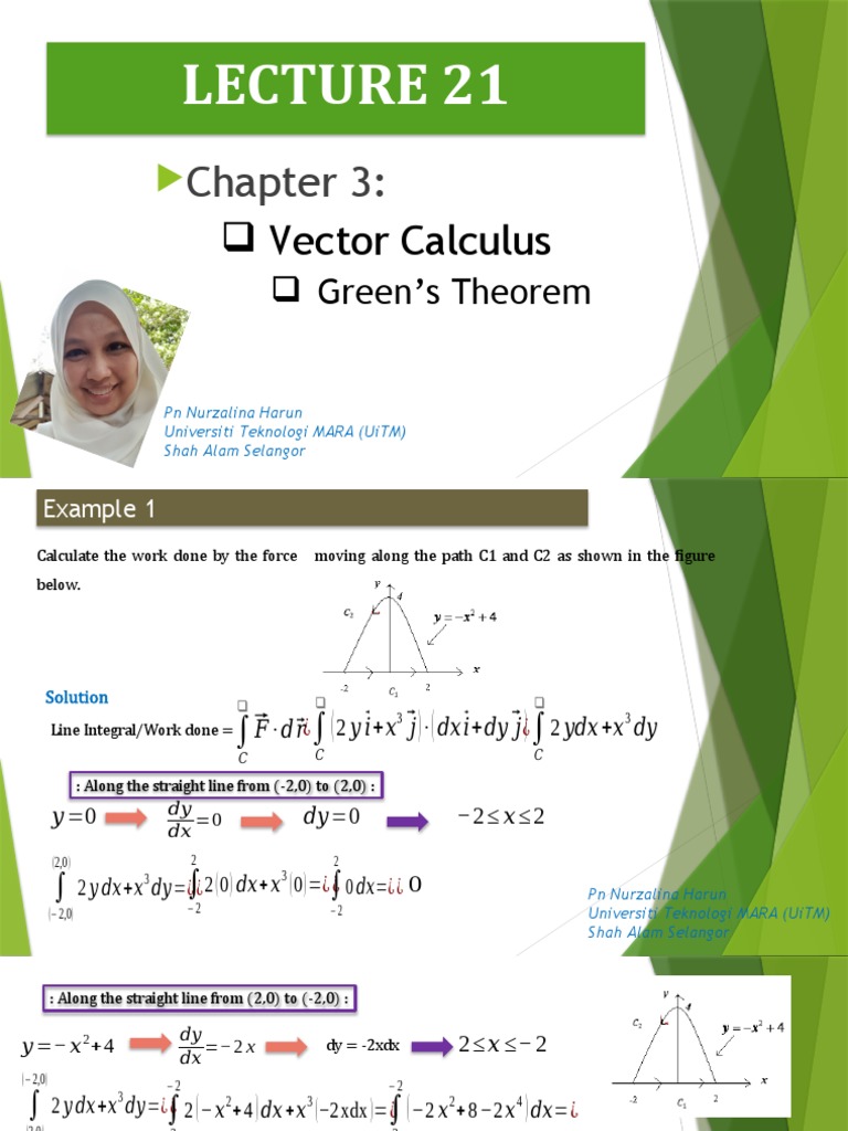 Vector Calculus: Green's Theorem | PDF | Mathematical Analysis | Multivariable Calculus