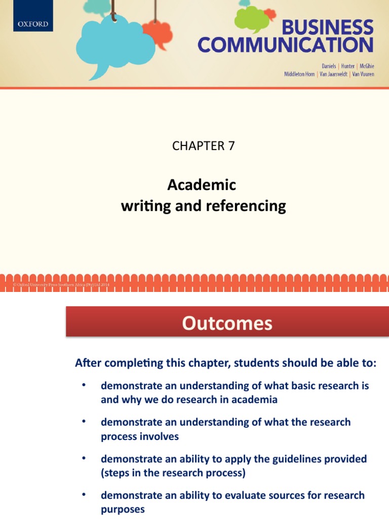 CHAPTER 7 Academic Writing and Referencing | PDF | Knowledge | Essays