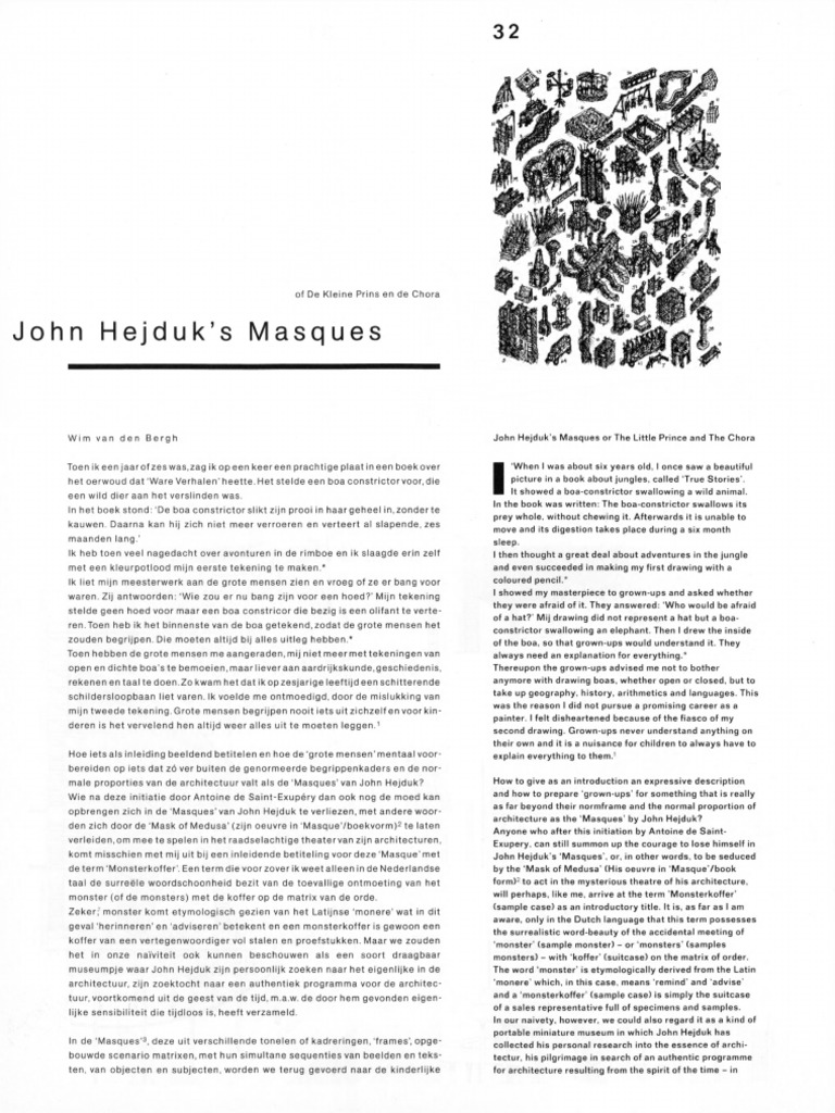 John Hejduks Masques | PDF