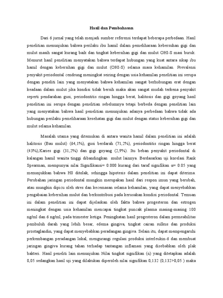 Hasil Dan Pembahasan | PDF