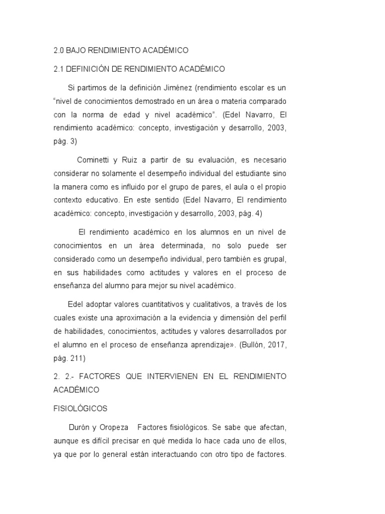 2 Variable Bajo Rendimiento | PDF | Aprendizaje | Enseñando
