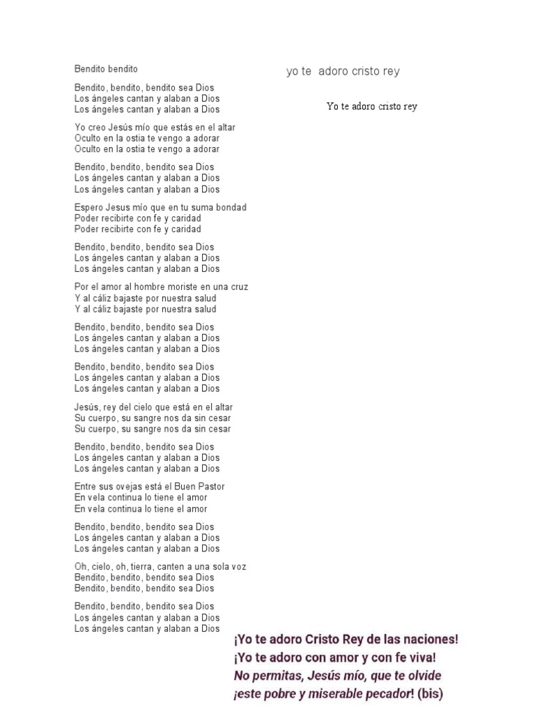 Bendito Bendito | PDF