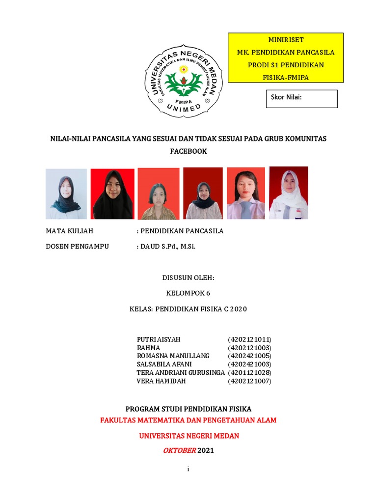 Miniriset Pendidikan Pancasila - Kelompok 2 | PDF