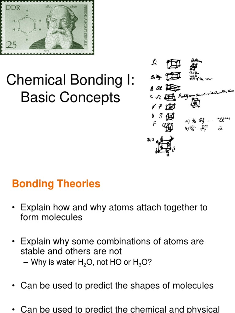 Lecture - 05 - Chemical Bonding I Basic Concepts | PDF | Chemical Bond ...