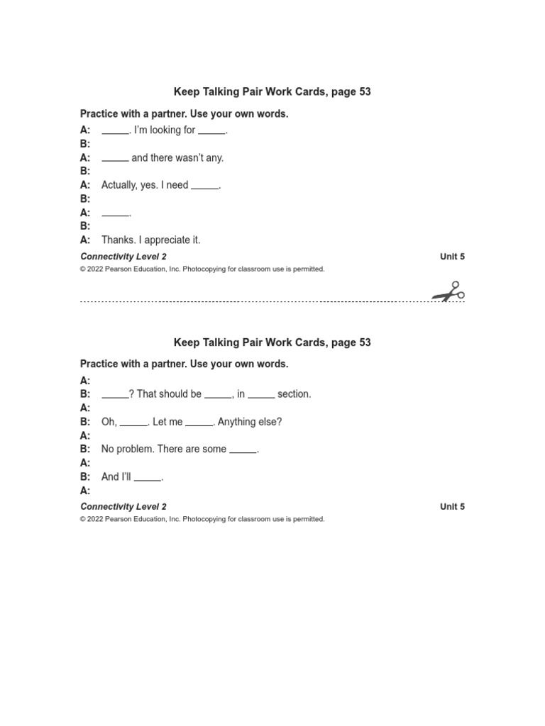 Unit 5 Speaking Cards Pdf
