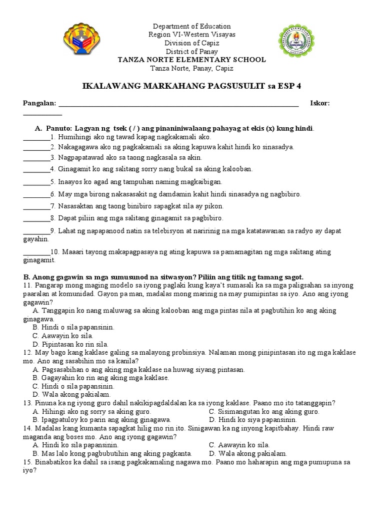 PT - Esp 4 - Q2 | PDF