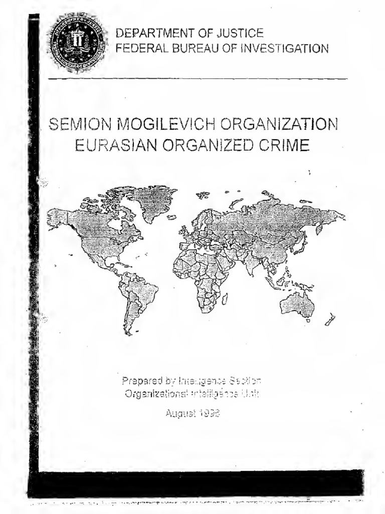 Semion Mogilevich Organization Eurasian Organized Crime 1996 | PDF ...