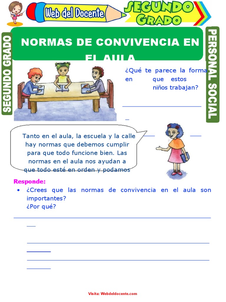 Normas-de-Convivencia-en-el-Aula-para-Segundo-Grado - COMPLETO De ...