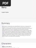 Berry by Langston Hughes | PDF