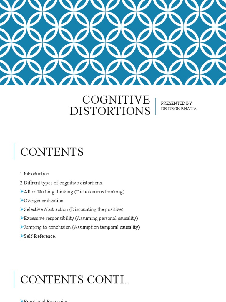 Cognitive Distortions | PDF | Thought | Cognitive Science