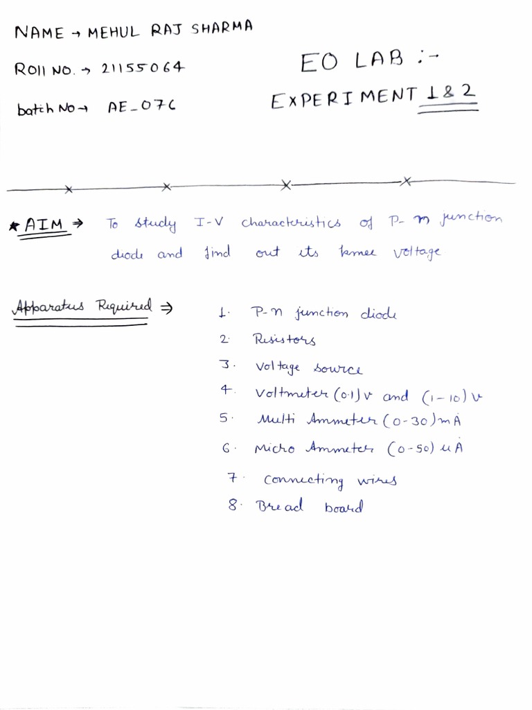 Eo Lab Experiment 1 & 2 | PDF Eo Lab Experiment 1 & 2 | PDF