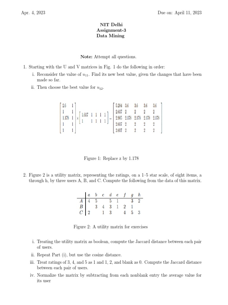 DM3 | Download Free PDF | Eigenvalues And Eigenvectors | Matrix ...