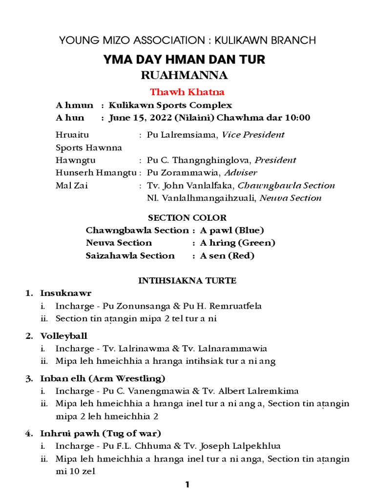 YMA Day Programme | PDF