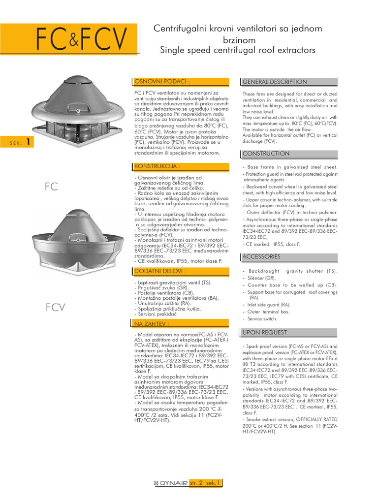 FC - FCV Ventilatori | PDF