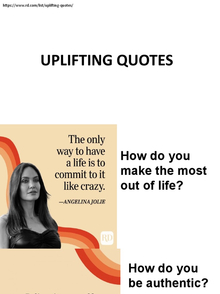 TABLE TOPICS - Inspriring Quotes | PDF