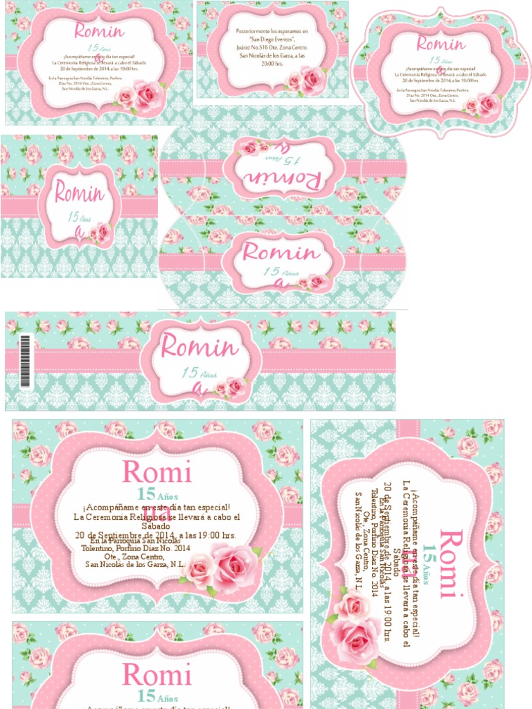 Kit Imprimible Shabby Chic | PDF