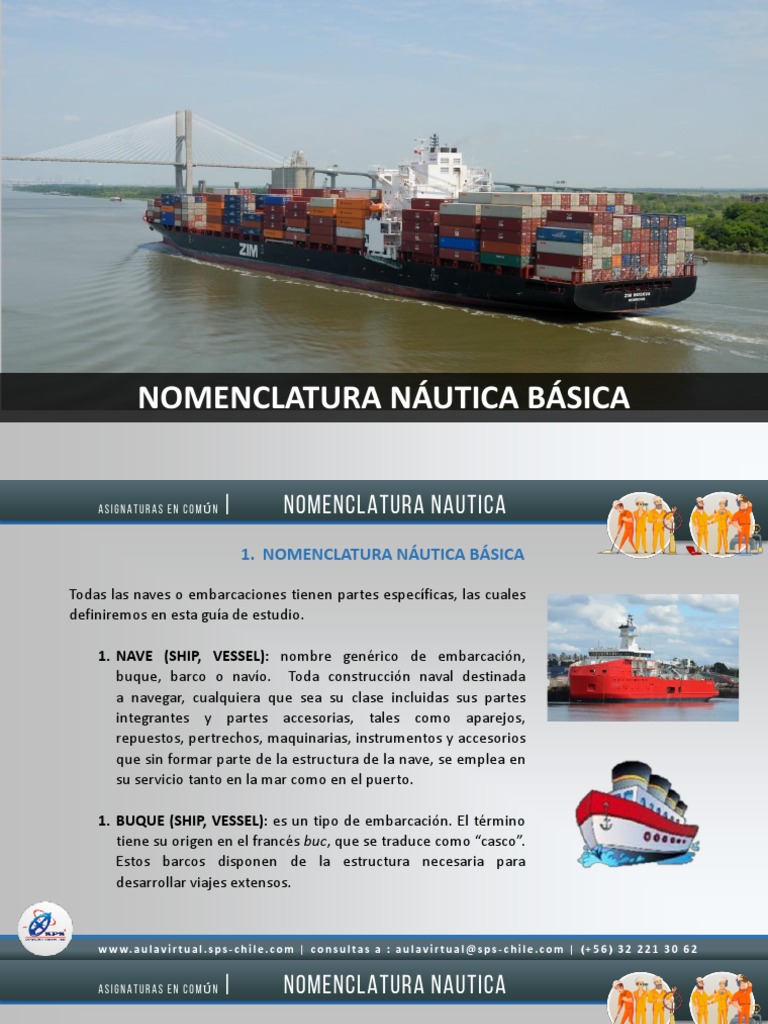 Nomenclatura Náutica Básica | PDF | Popa | Buques