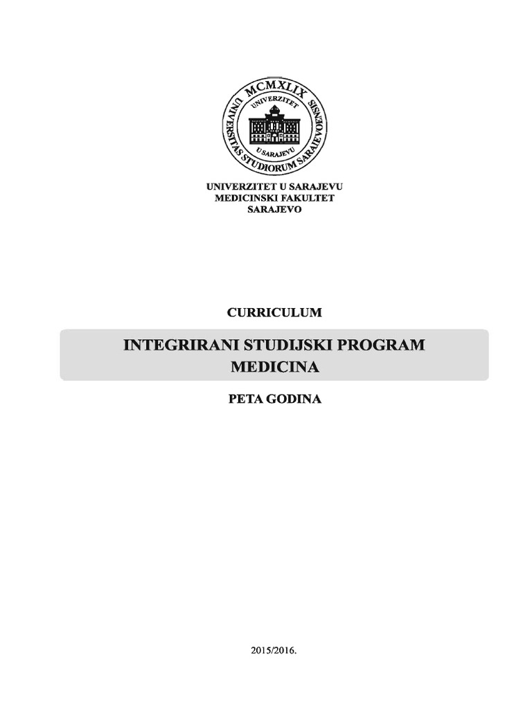 Studijski Program | PDF